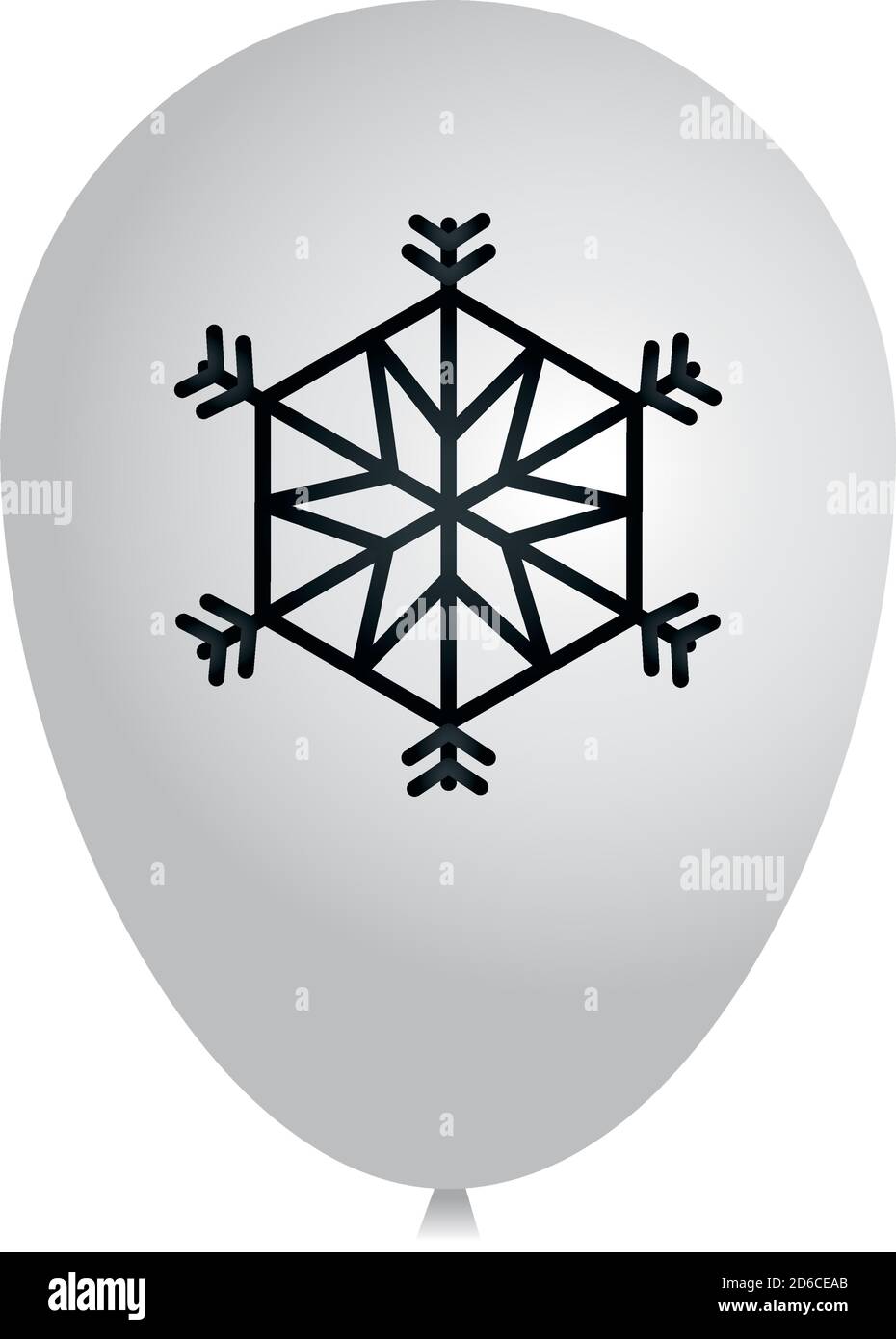 snowflake on balloon vector design Stock Vector Image & Art - Alamy