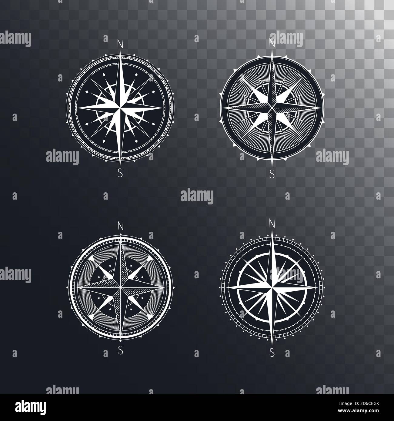 Mariner's compass Stock Vector Images - Alamy