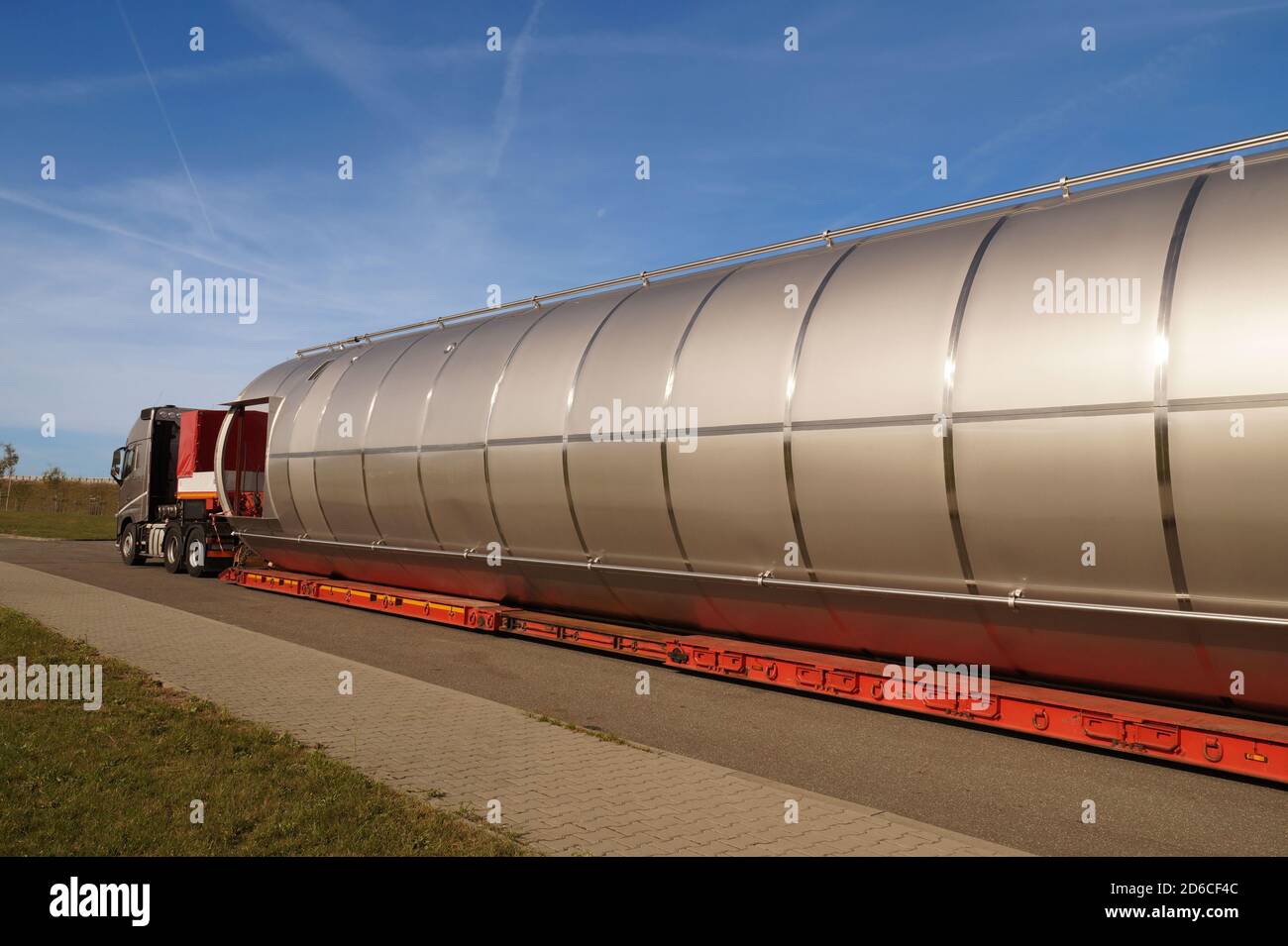 Long vehicle truck trailer hi-res stock photography and images - Alamy