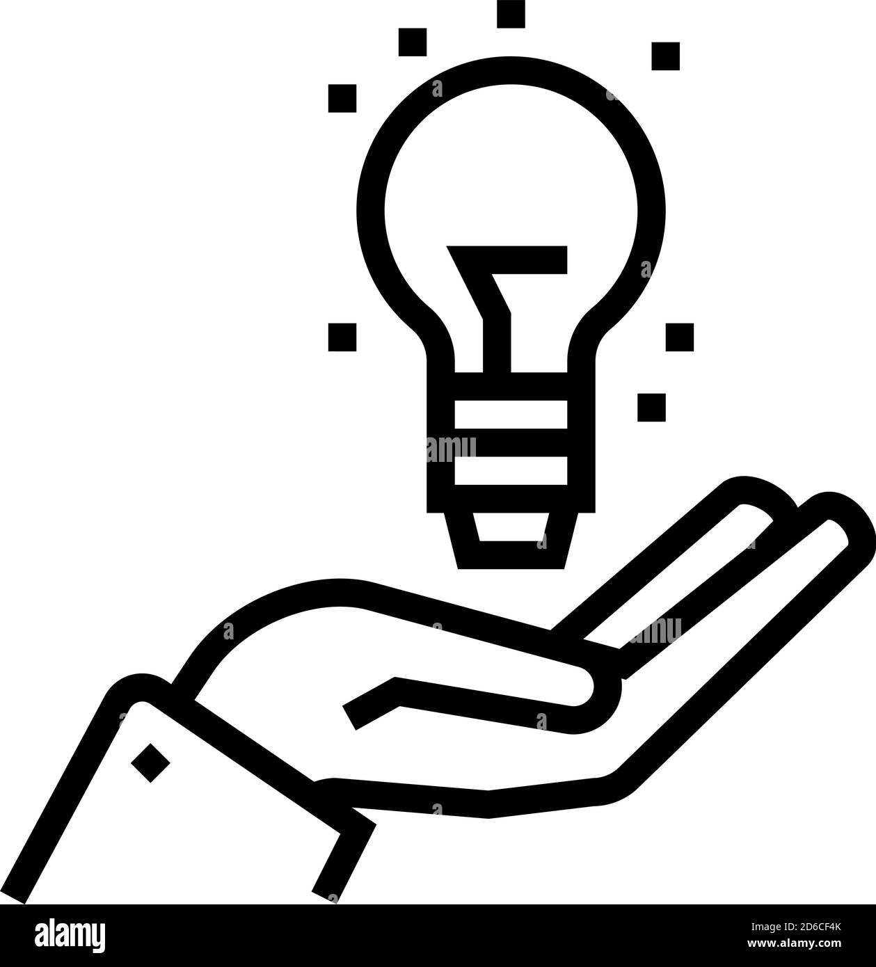 idea work line icon vector black illustration Stock Vector Image & Art ...