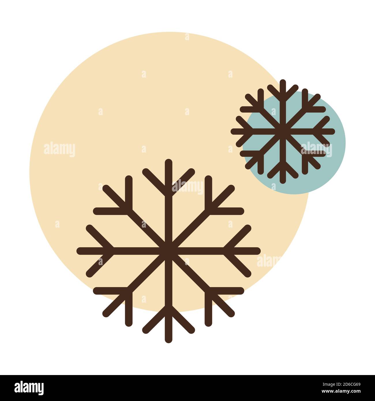 Snowflakes vector icon. Winter sign. Graph symbol for travel and ...