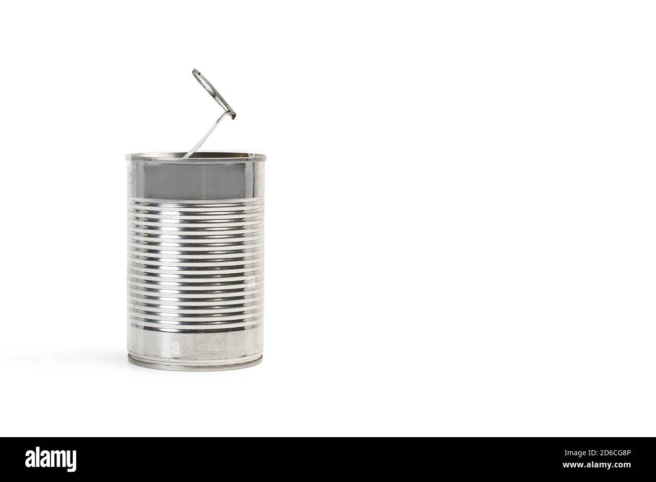 Opened tin can on Cut Out Stock Images & Pictures - Alamy