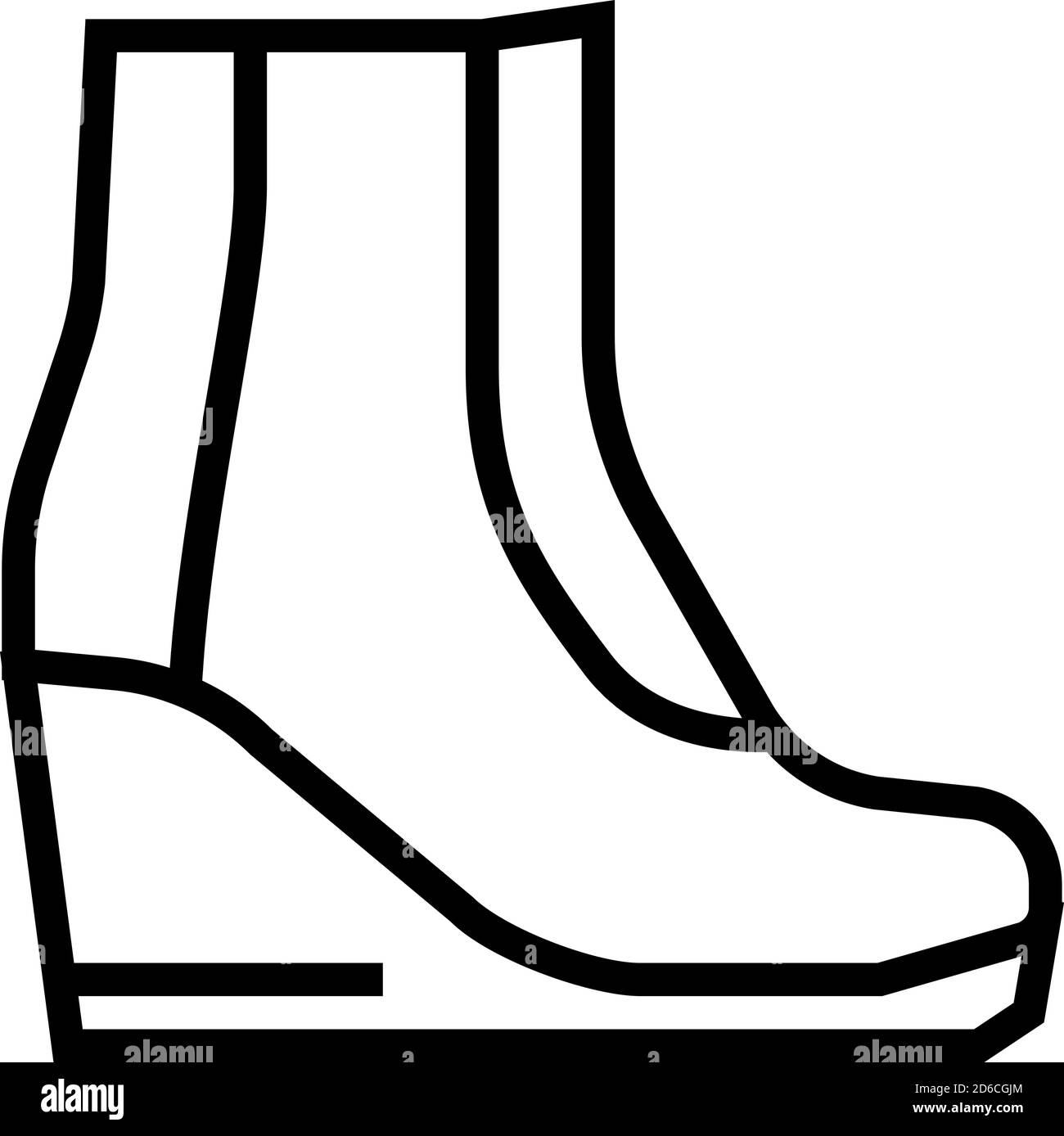 boot model line icon vector black illustration Stock Vector Image & Art ...