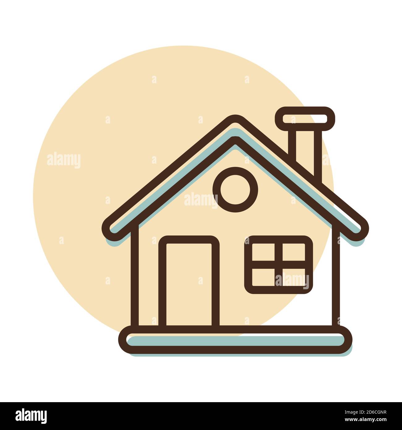 Detailed winter house vector icon. Winter sign. Graph symbol for travel ...