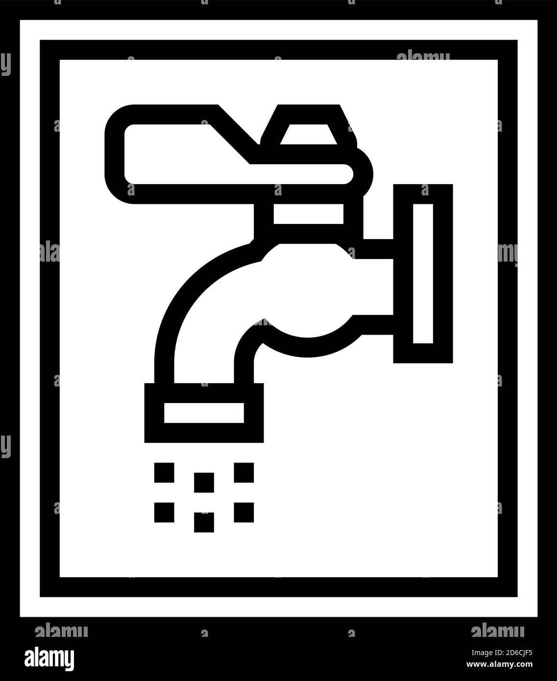 water sign line icon vector black illustration Stock Vector Image & Art ...