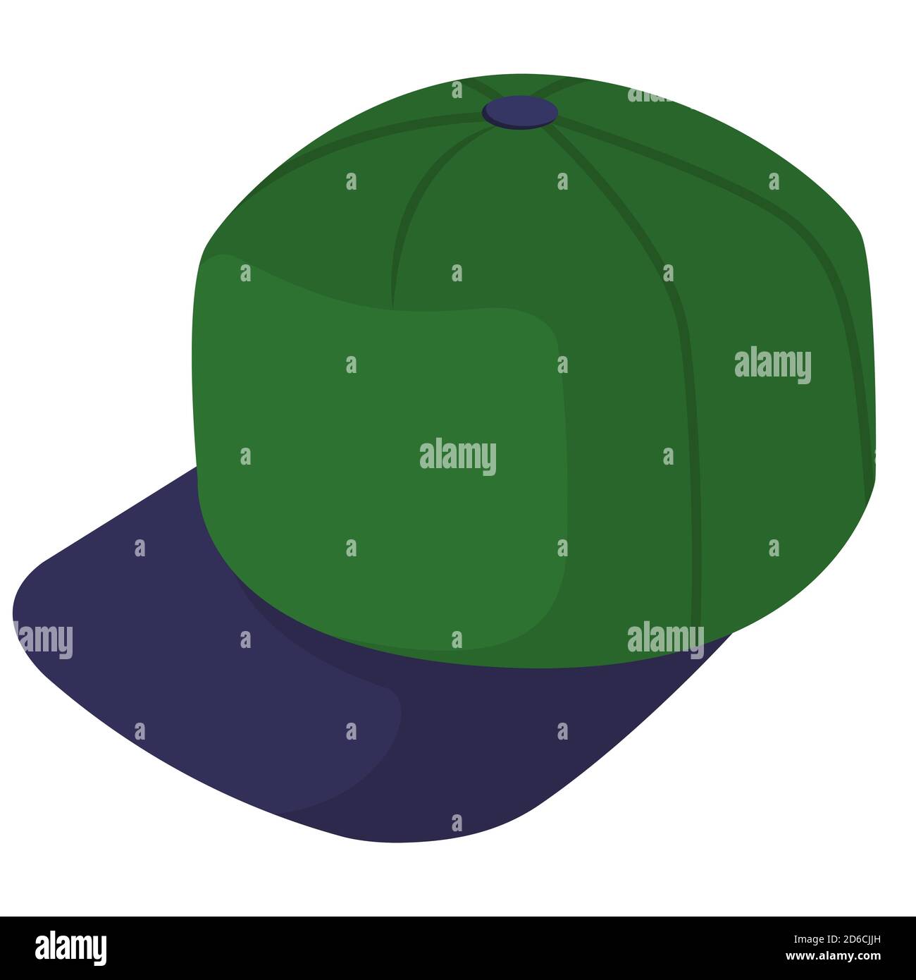 Men's cap isolated on white background. Summer headdress in cartoon ...