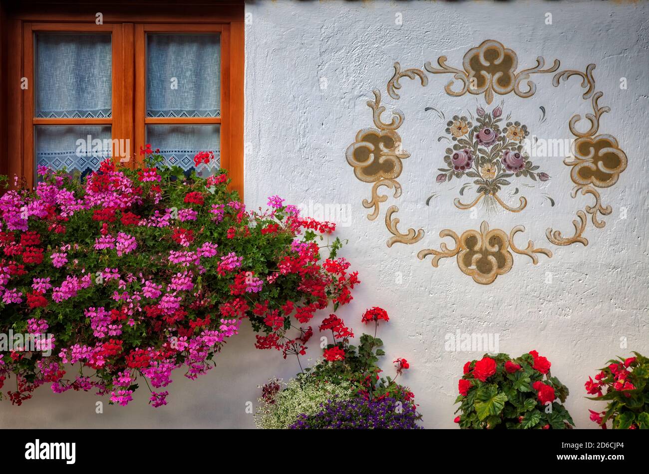 DE - BAVARIA: Traditional Bavarian window display Stock Photo - Alamy