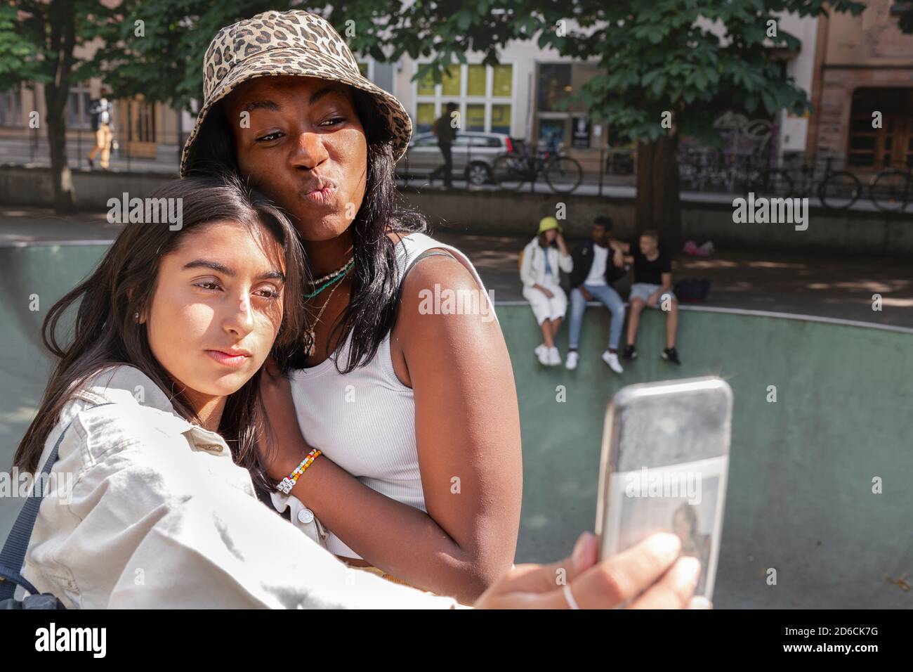 Female friends taking selfie Stock Photo - Alamy Female friends taking selfie Stock Photo - Alamy