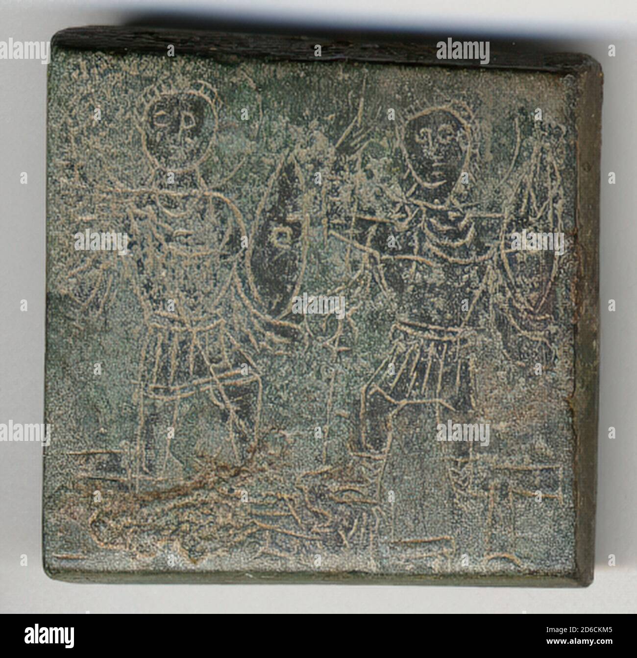 Balance Weight with Two Emperors Hunting a Snake, Byzantine, 4th-5th ...