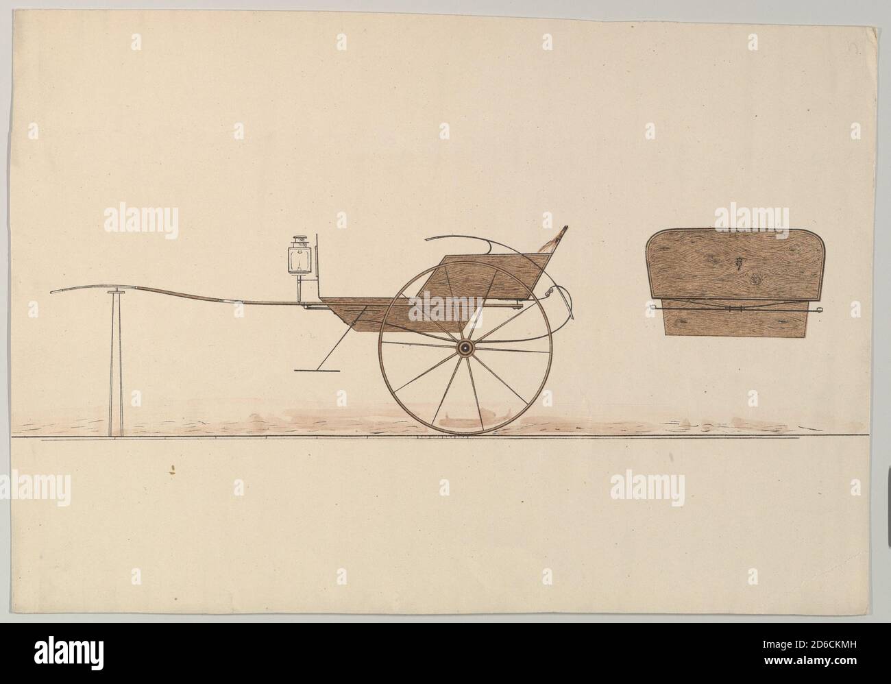 Design for Village Cart, 1850-74 Stock Photo - Alamy