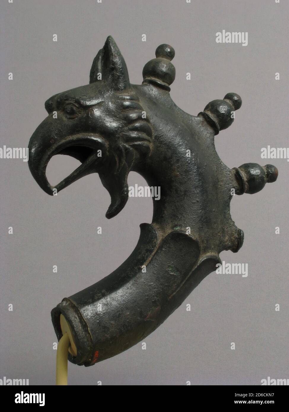 Lamp Handle with a Griffin’s Head, Byzantine, 6th-7th century Stock ...