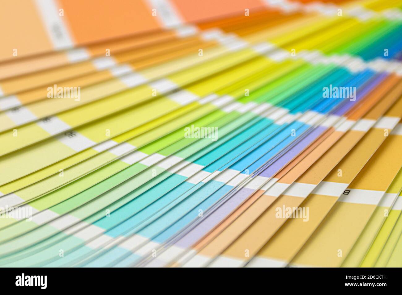 Color swatches book. Rainbow sample colors catalog. Color guide for ...