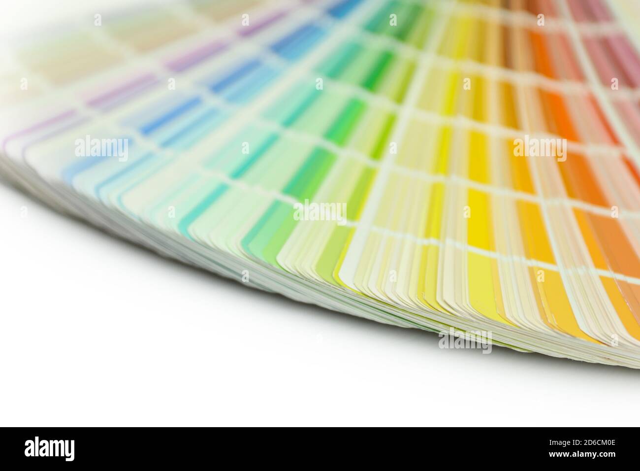Color swatches book. Rainbow sample colors catalog. Isolated on white ...