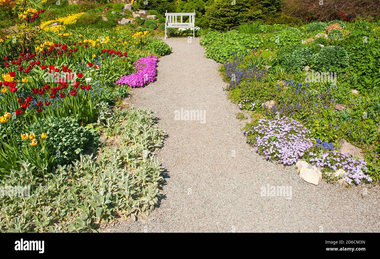 Beautiful Flower Garden Path