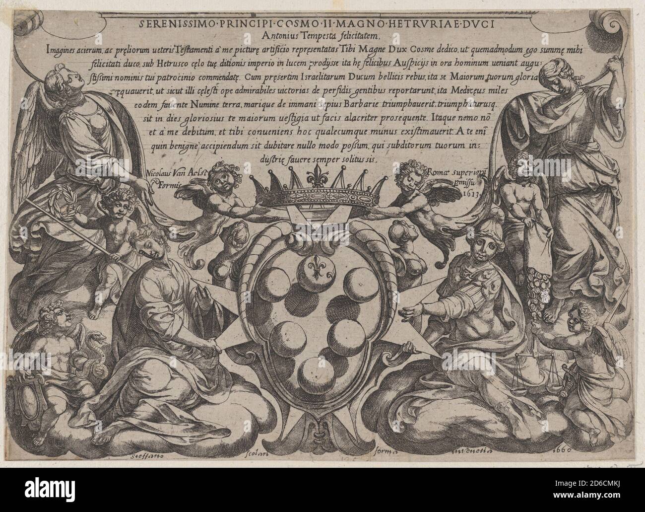 Frontispiece to 'The Battles of the Old Testament' with the arms of the ...