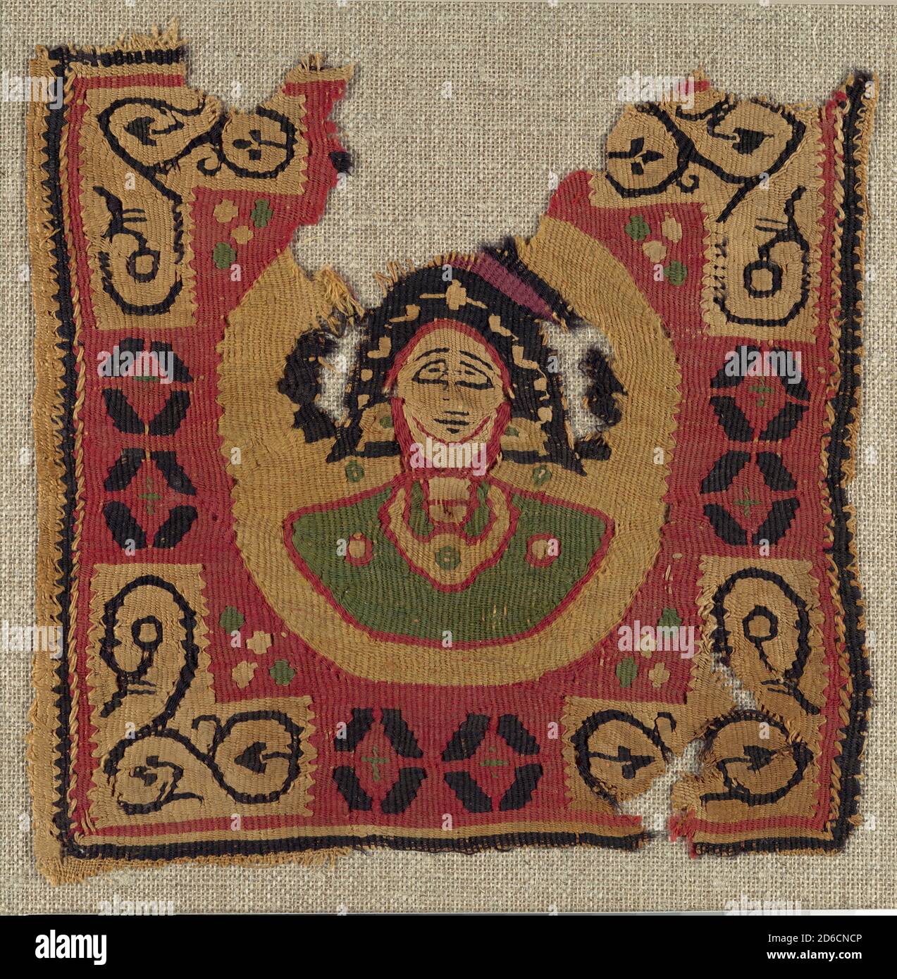 Textile Fragment, Coptic, 6th-7th century Stock Photo - Alamy