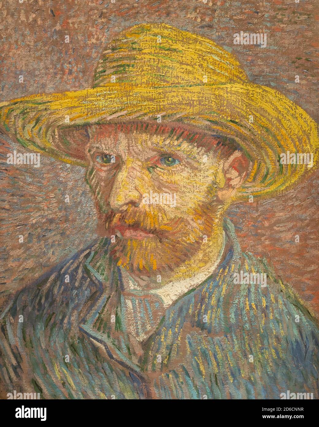 Self-Portrait with a Straw Hat, Vincent van Gogh, 1887, Metropolitan ...