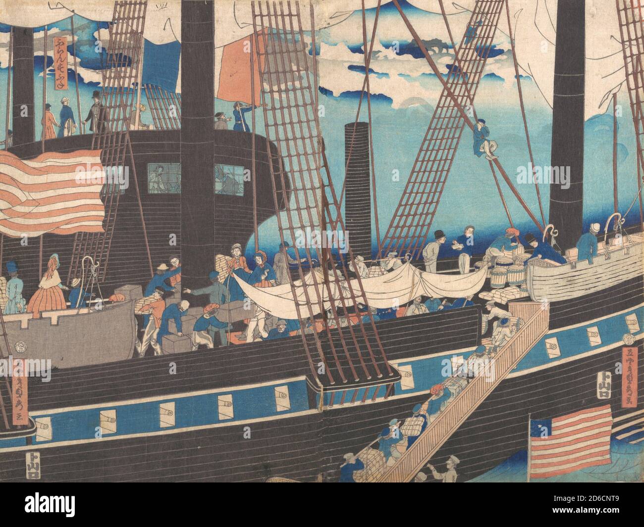 Trade ship europe america 19th century hi-res stock photography and ...