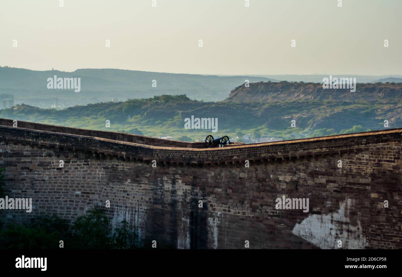 Cannons at Mehrangarh or Mehran Fort, located in Jodhpur, Rajasthan ...