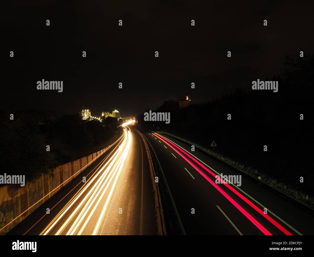 View of the traffic lights in a road Stock Photo - Alamy