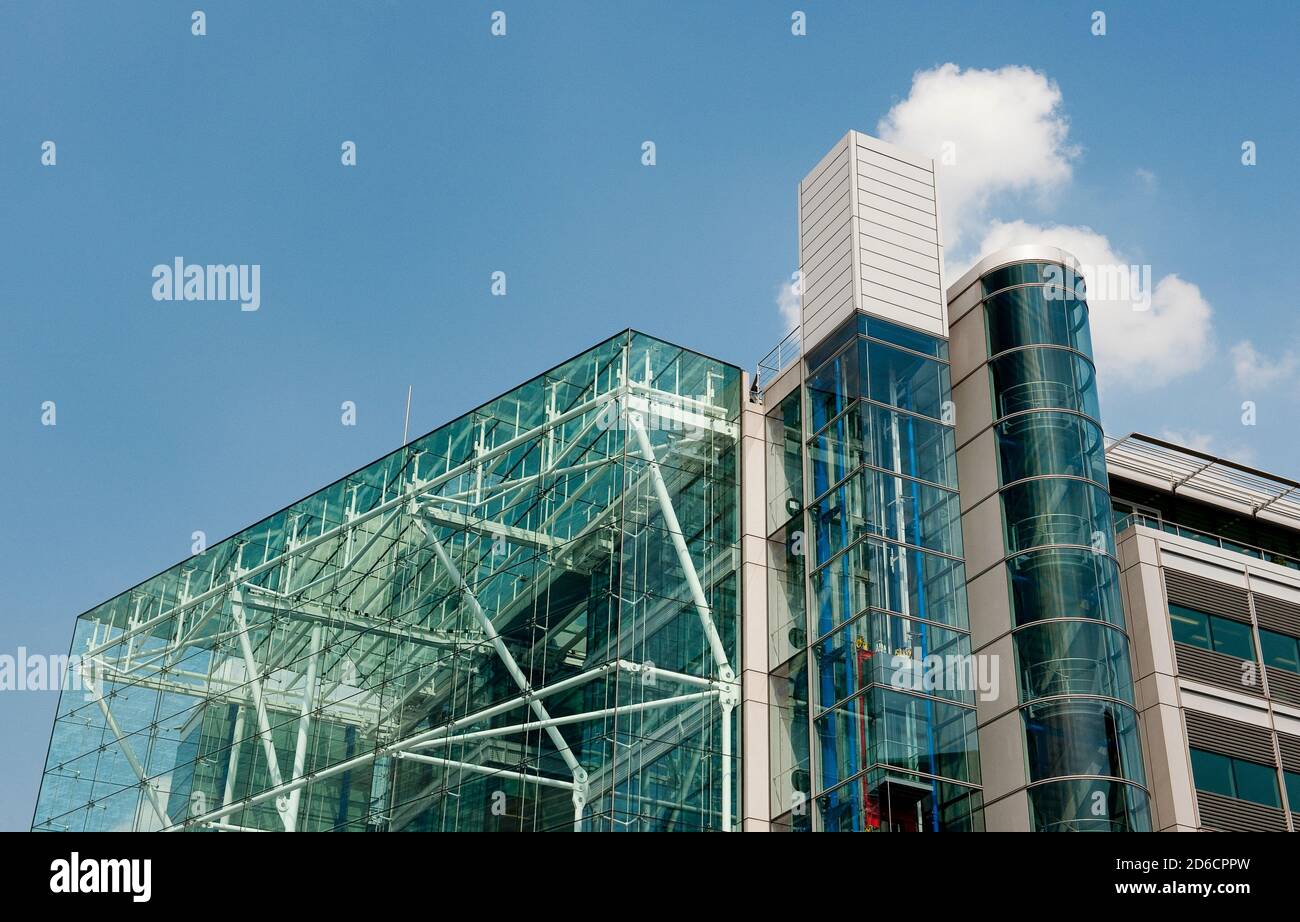 Details of glass building in the city of London, England Stock Photo ...