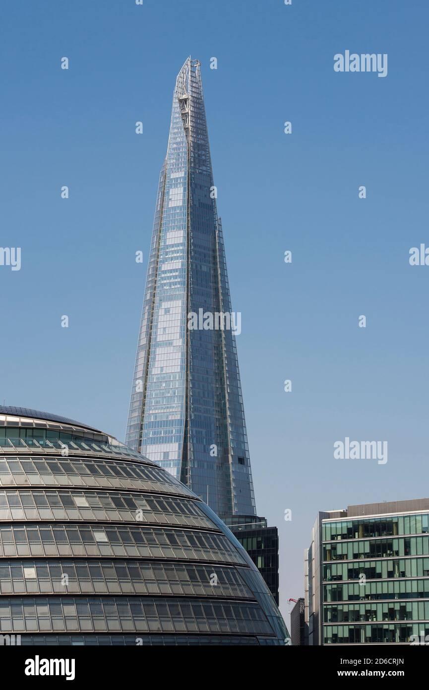 The Shard skyscraper, and City Hall, London, England Stock Photo - Alamy