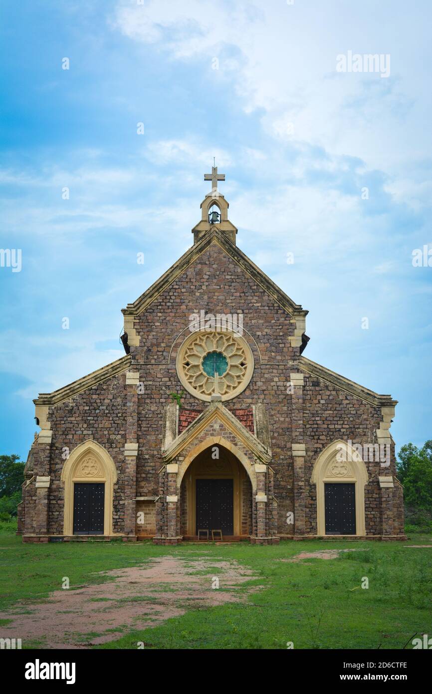 Christian church in Nowgong, Madhya Pradesh, India Stock Photo - Alamy