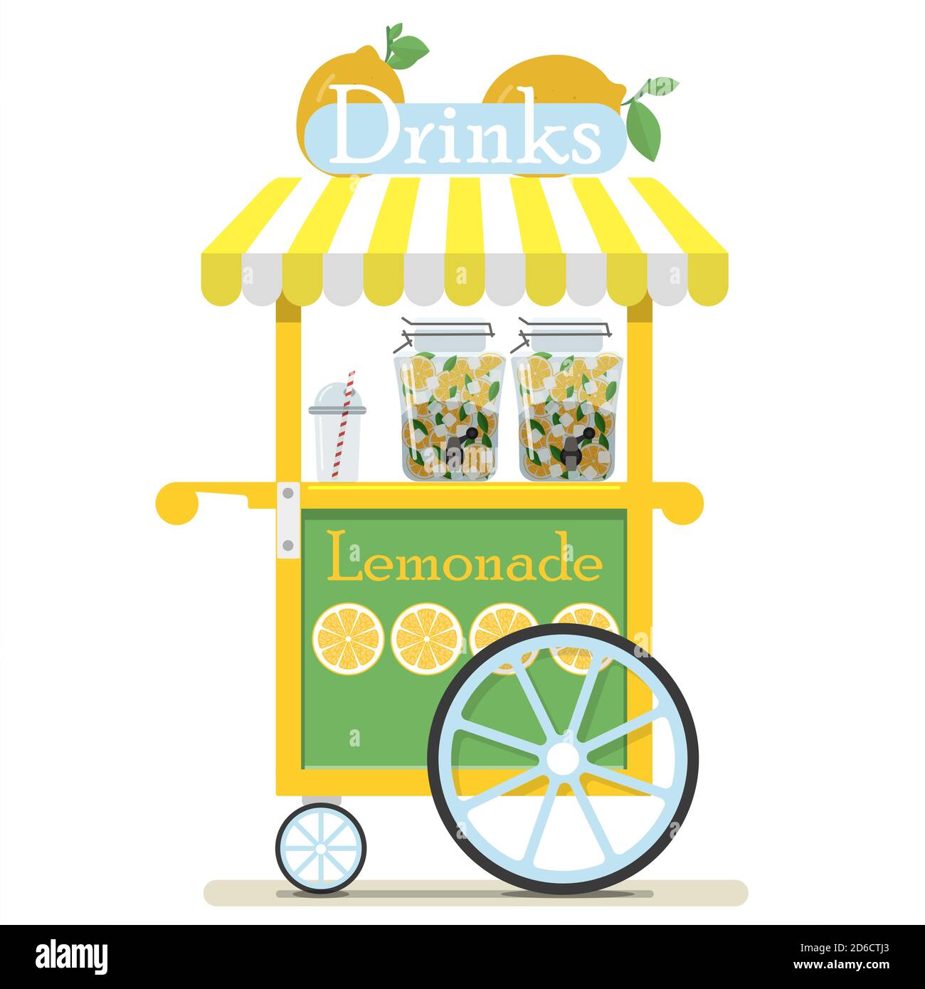 Street market drinks Stock Vector Images - Alamy