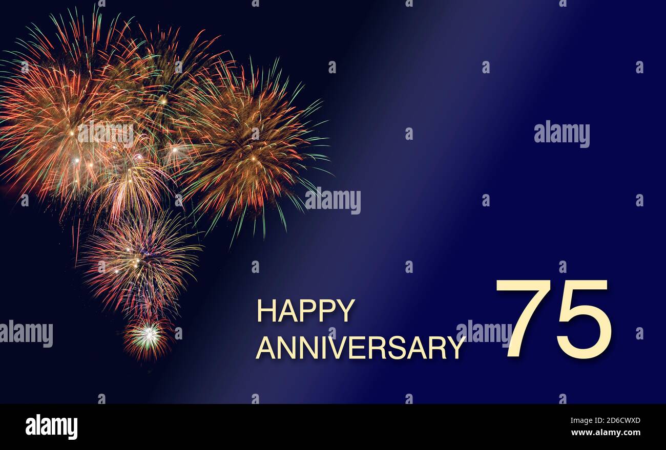 congratulations to 75th jubilee and anniversary Stock Photo - Alamy