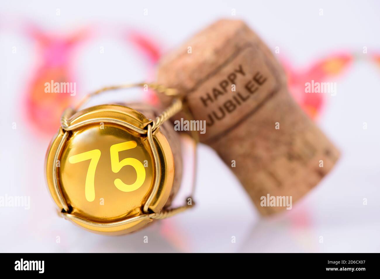 congratulations to 75th jubilee and anniversary Stock Photo - Alamy