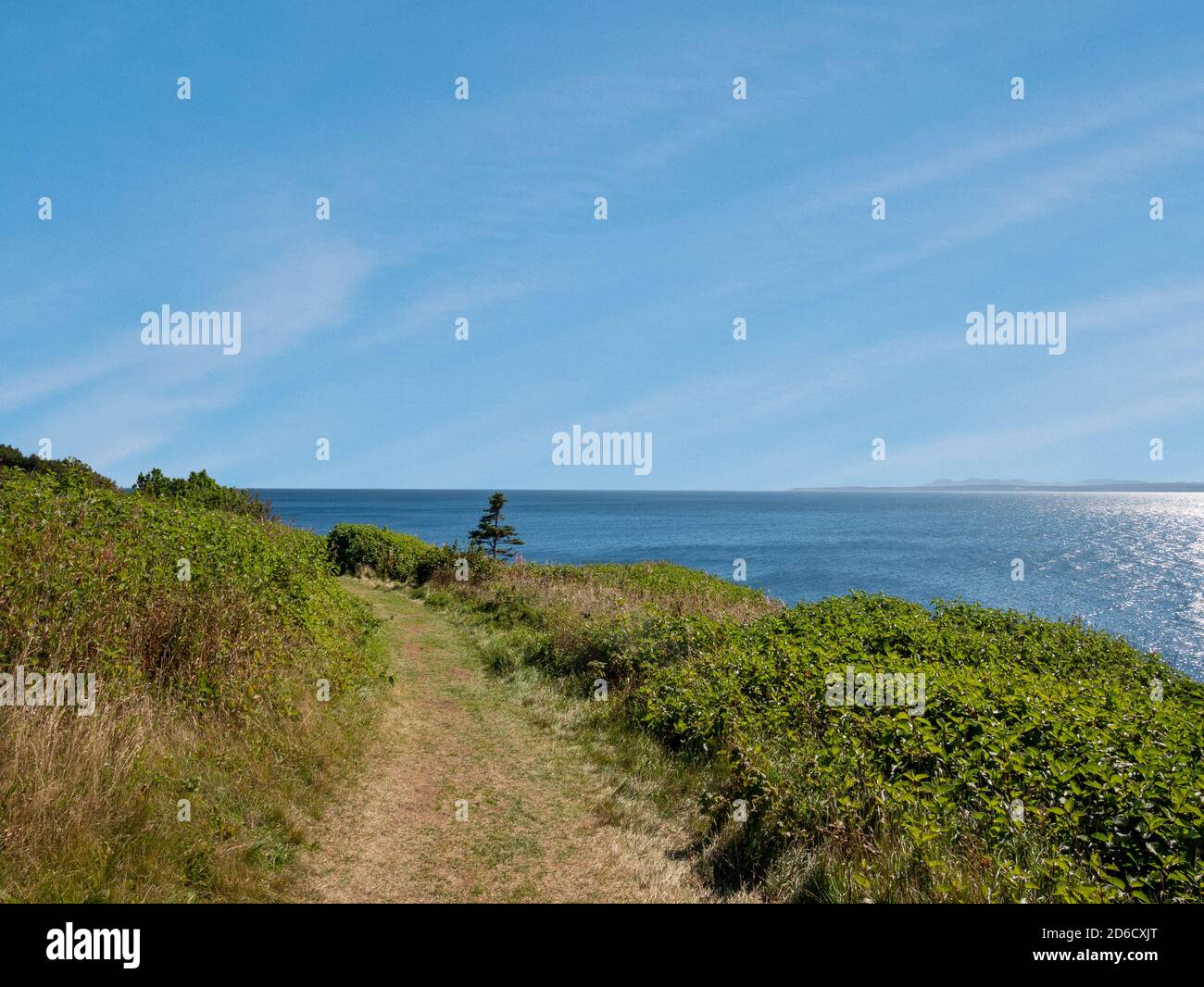 Surprising view of a Gaspesie National Park, Forillon Park, on a ...