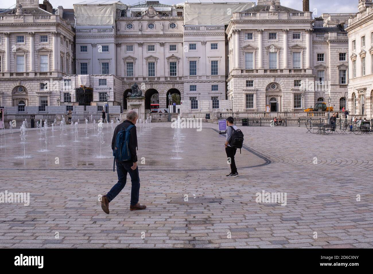 The fountain in the courtyard at Somerset House on The Strand. 08 ...