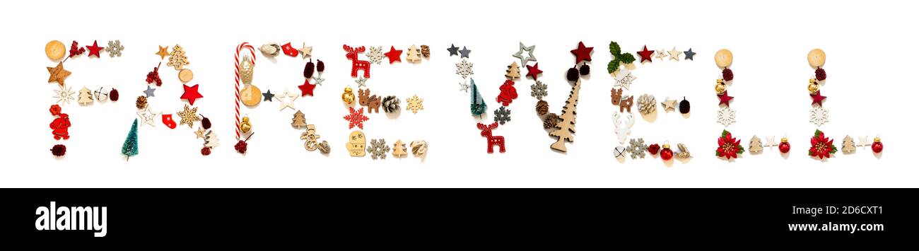 Colorful Christmas Decoration Letter Building Word Farewell Stock Photo ... Colorful Christmas Decoration Letter Building Word Farewell Stock Photo ...
