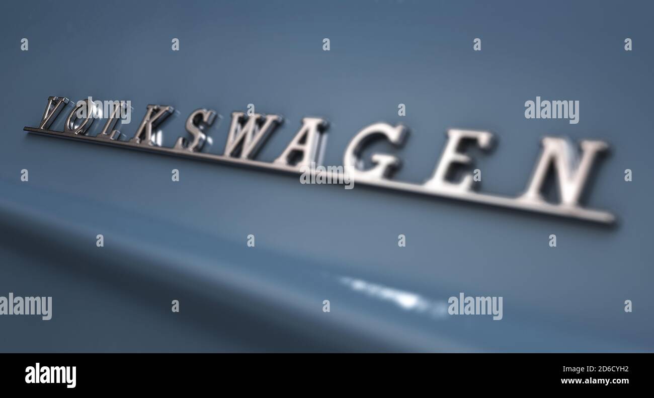 Blue vw logo hi-res stock photography and images - Alamy