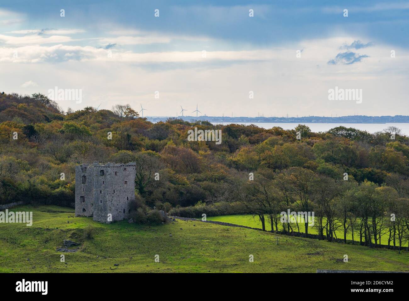 View of Arnside Tower, Arnside, Cumbria, UK Stock Photo - Alamy