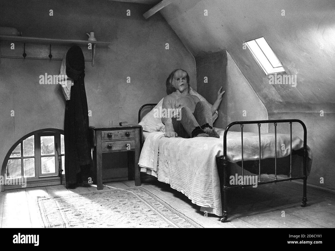 JOHN HURT in THE ELEPHANT MAN (1980), directed by DAVID LYNCH. Credit ...