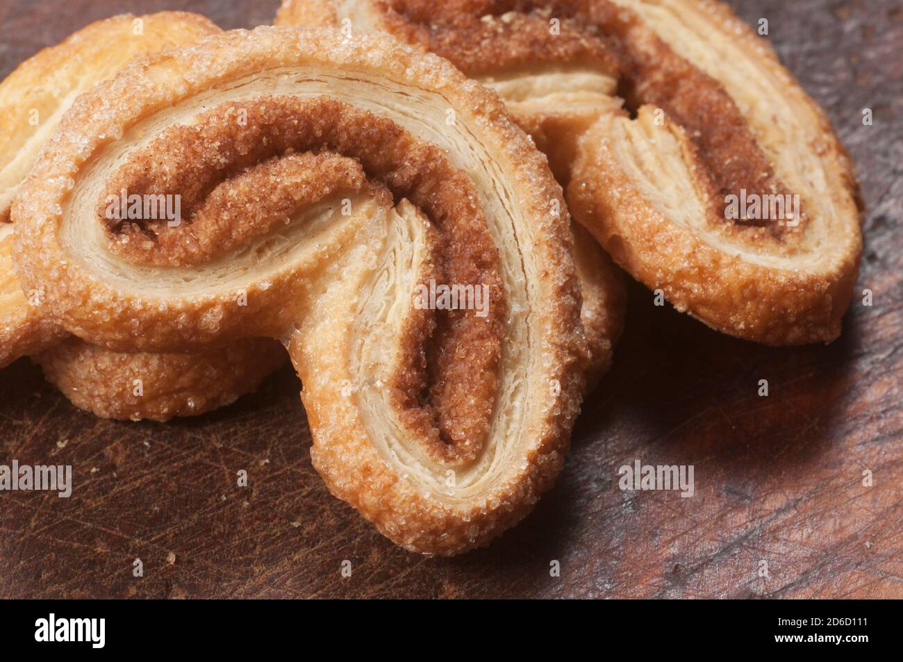 Cookies brezel with sugar and cinnamon, closeup Stock Photo - Alamy