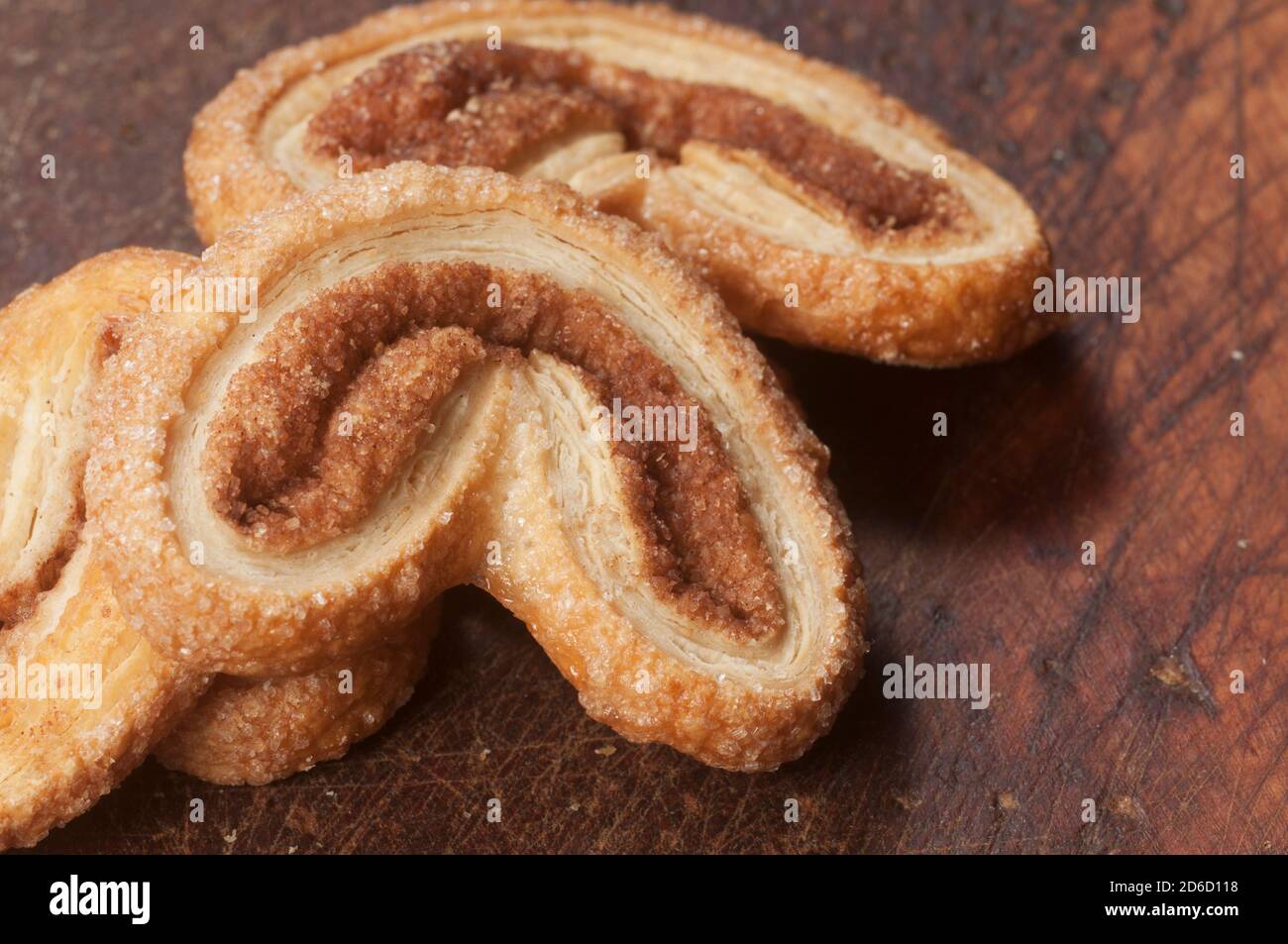 Cookies brezel with sugar and cinnamon, closeup Stock Photo - Alamy