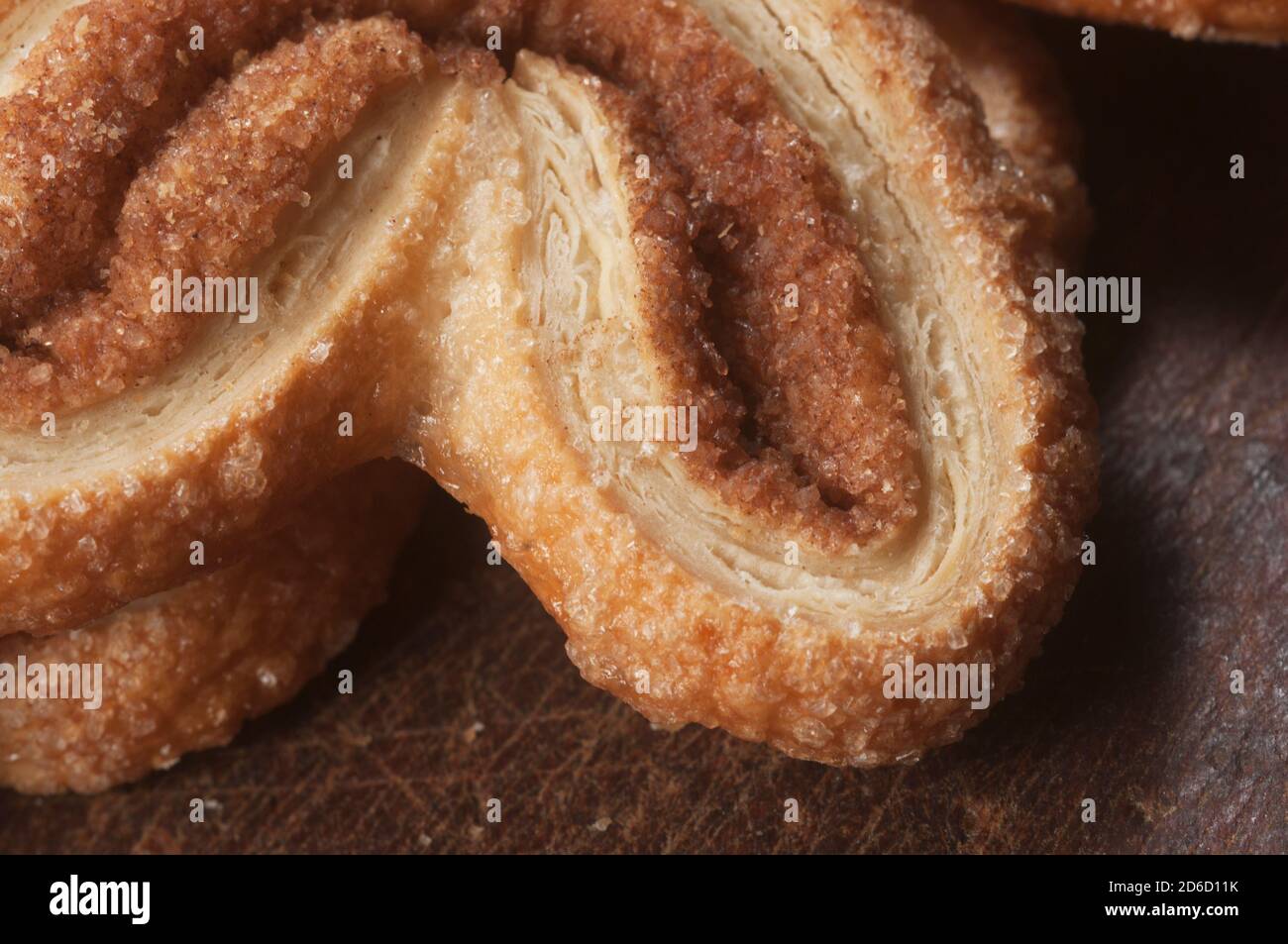 Cookies brezel with sugar and cinnamon, closeup Stock Photo - Alamy