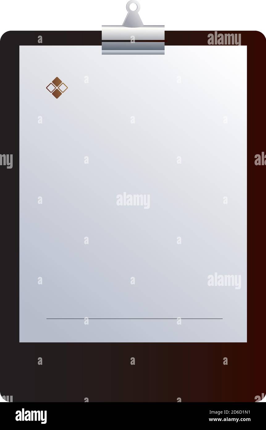 Top view blank clipboard Stock Vector Images - Alamy