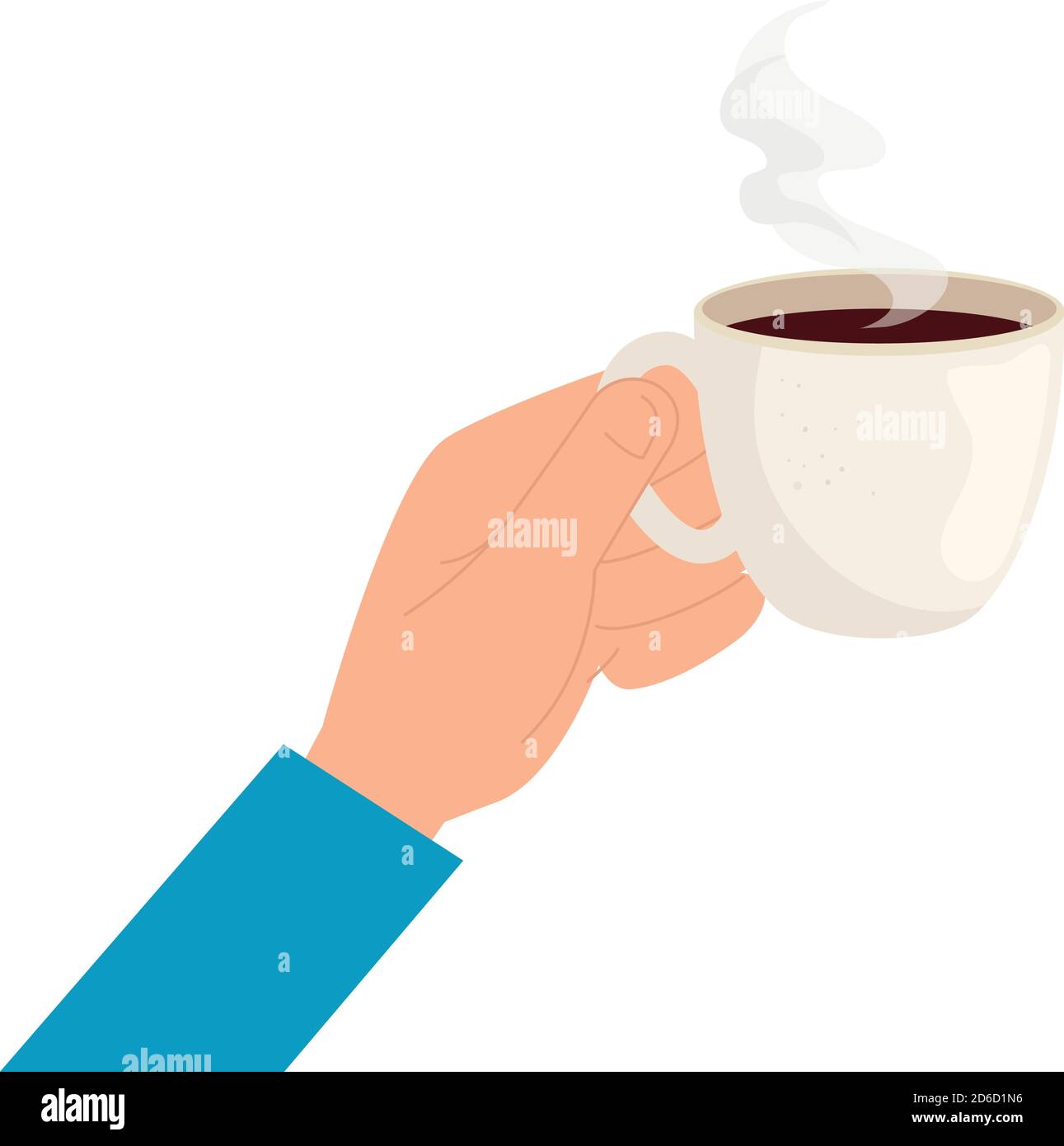 hand holding coffee cup vector design Stock Vector Image & Art - Alamy