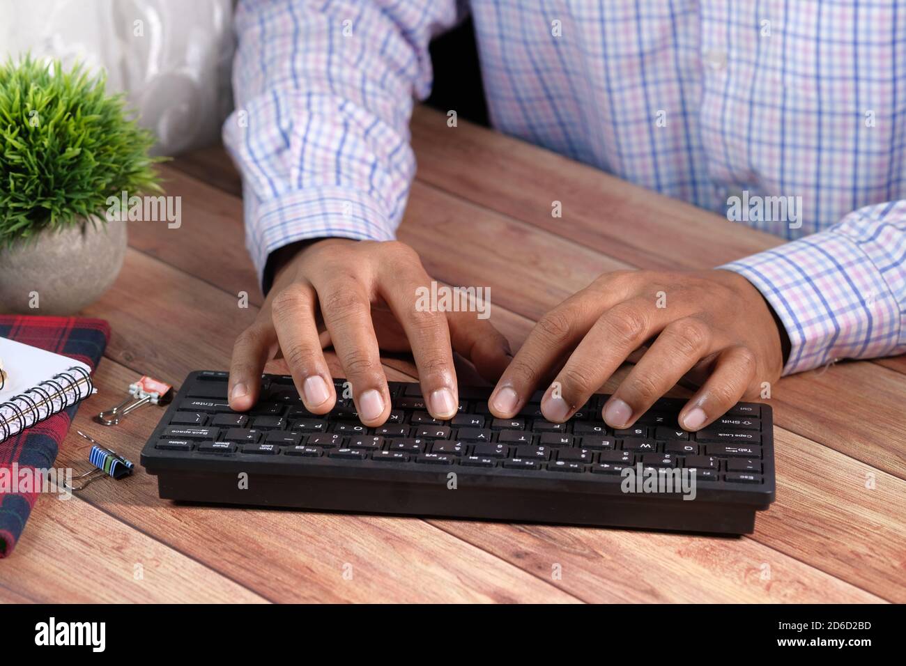Close up of man hand typing on keyboard Stock Photo - Alamy