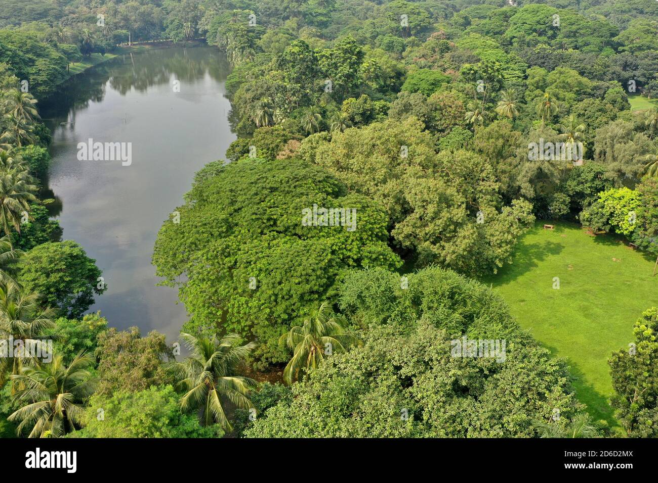 Dhaka, Bangladesh - October 16, 2020: A view of the Ramna Park is a ...