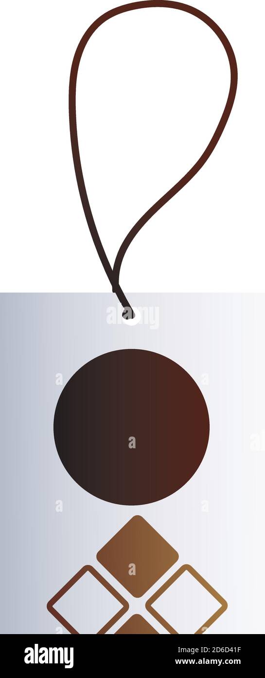 white hang tag with logo vector illustration design Stock Vector Image ...