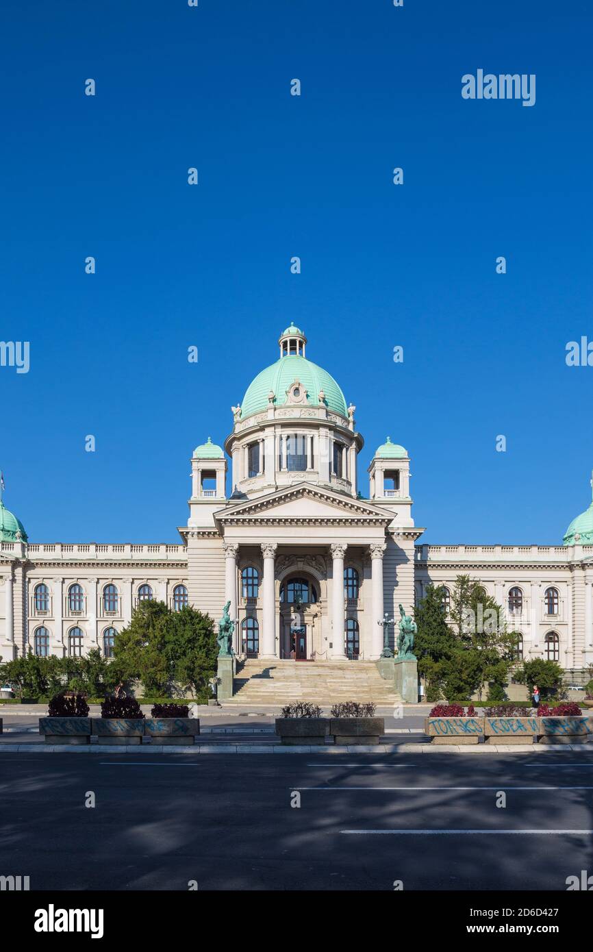 Serbia, Belgrade, National Assembly building Stock Photo - Alamy