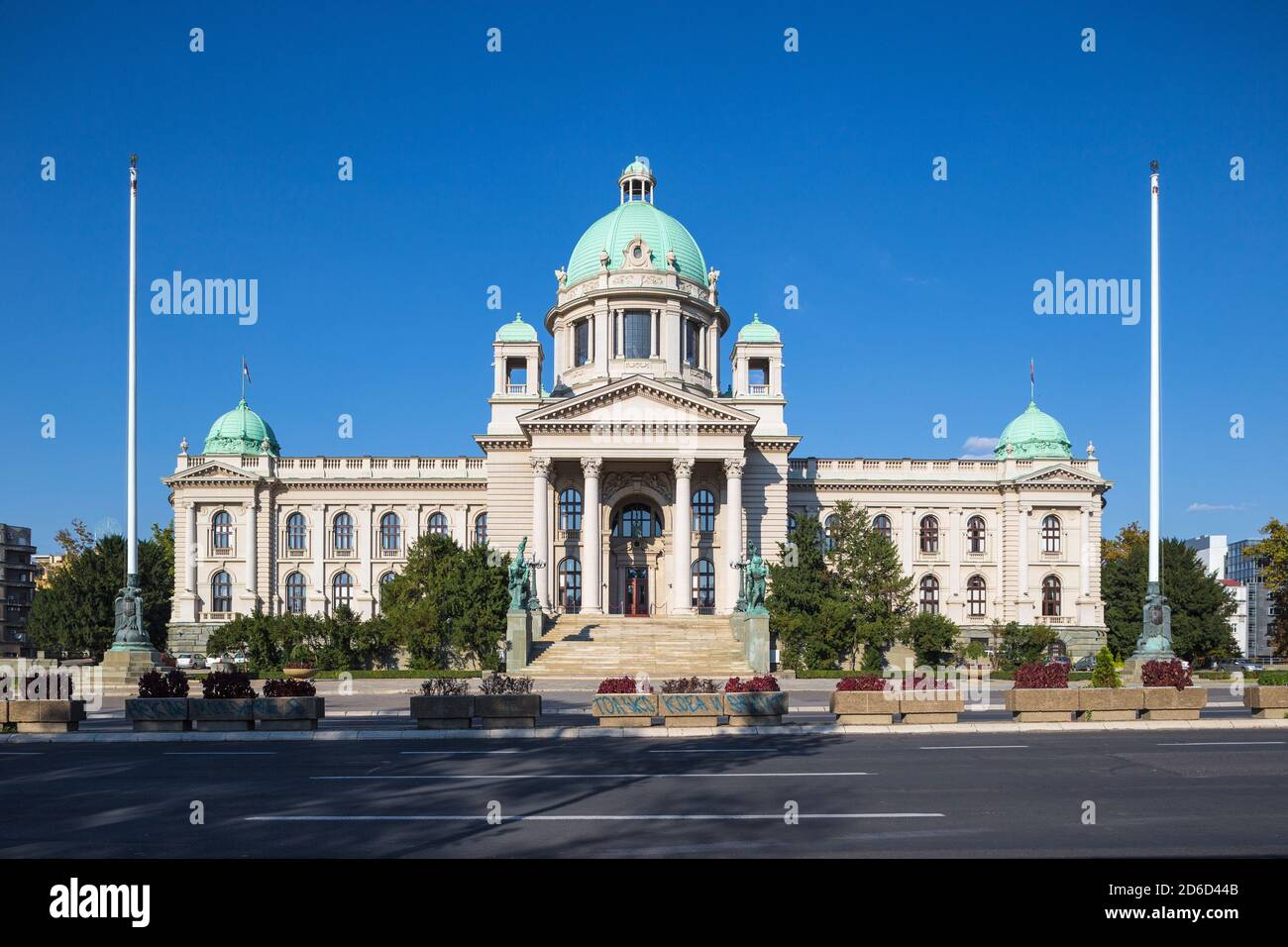 Serbia, Belgrade, National Assembly building Stock Photo - Alamy