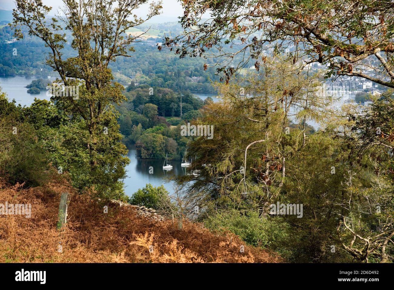 Lake Windermere, Lake District National Park, Cumbria. UK Stock Photo ...