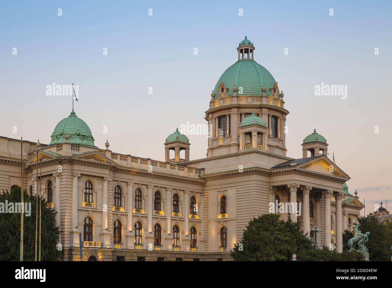 Serbian parliament building night hi-res stock photography and images ...