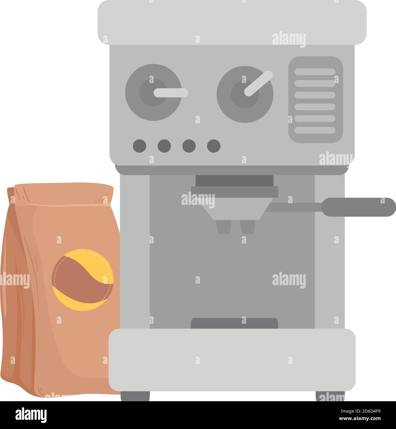 Coffee machine beans bag Cut Out Stock Images & Pictures - Alamy