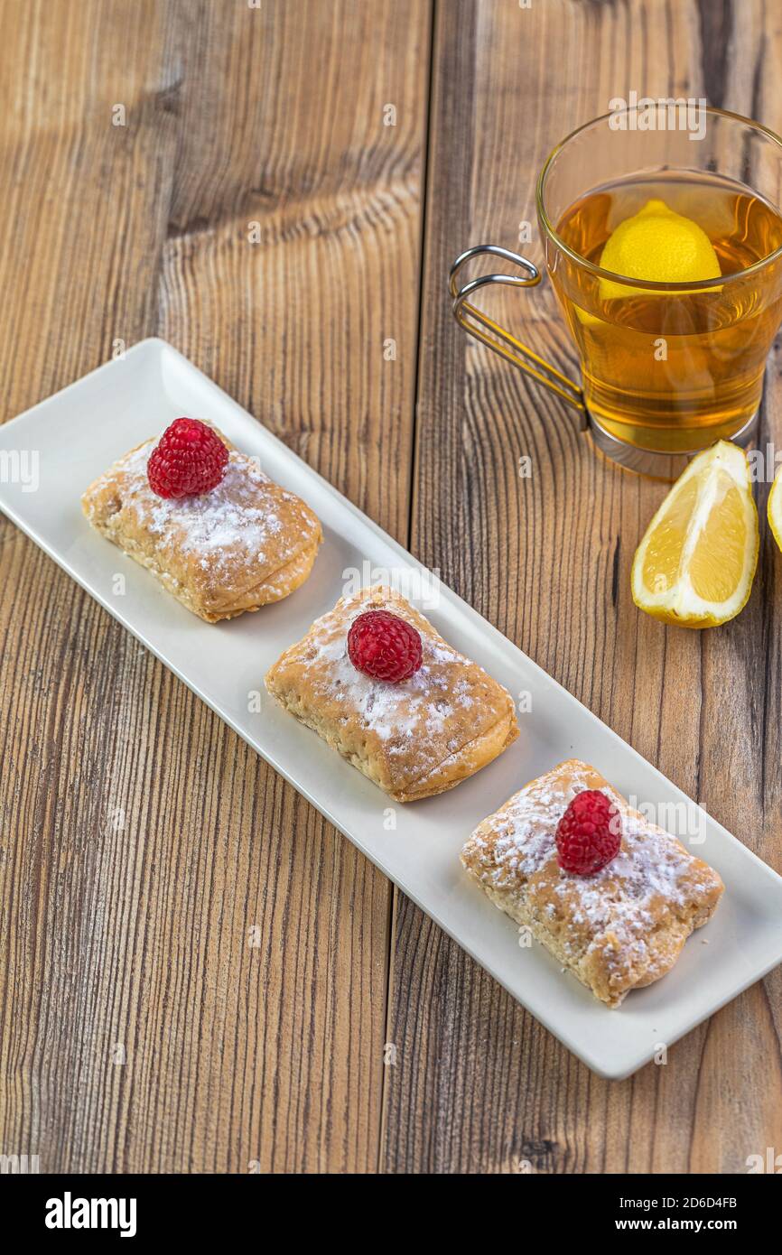Traditional Spanish pastry made of almonds Stock Photo - Alamy